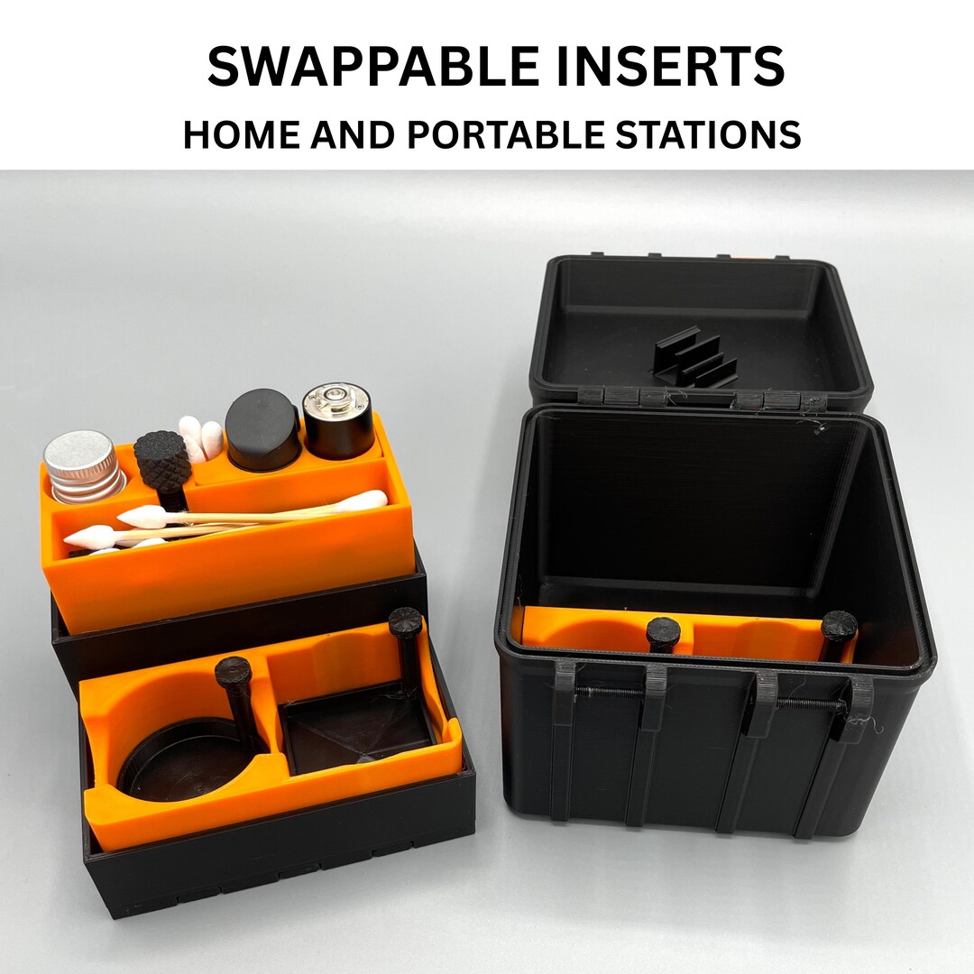 Dab Station Home + Travel - Modular Design Holds Iso, 4 Jars, Hot Knife ...