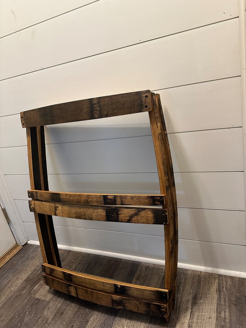 Bourbon Barrel Shelf, Barrel Stave Shelf, Bar Shelf - Etsy