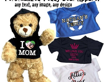 CUSTOM Plushie T-SHIRT, Fits 16-inch Stuffed Animals, Plushie Clothing ...