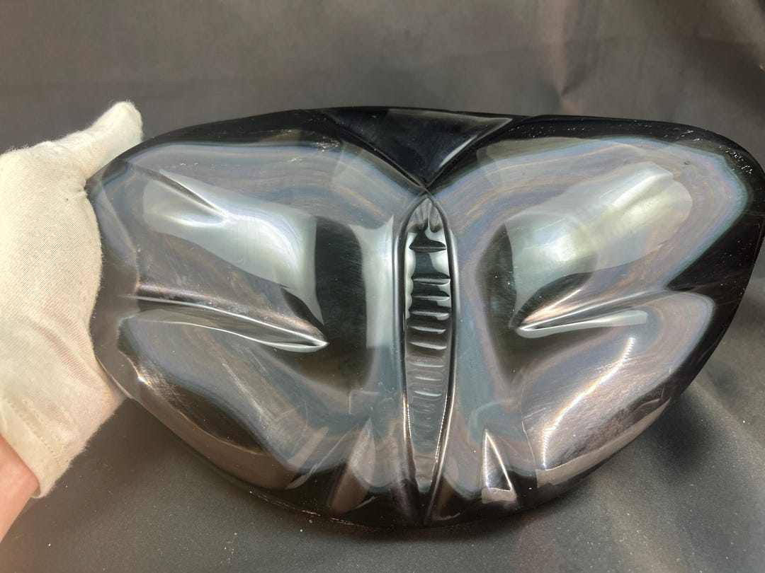 Giant 6lb Rainbow Obsidian Butterfly From Jalisco, Mexico. 28 X 5 X 15. ...