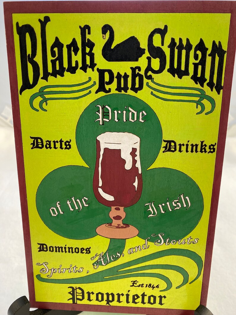 Vintage Irish Pub Sign-laser Cut Hand Painted - Etsy