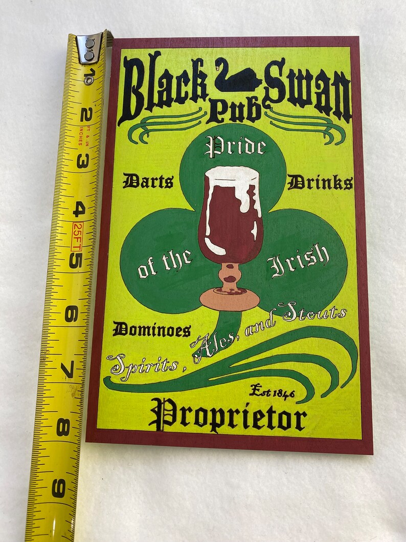 Vintage Irish Pub Sign-laser Cut Hand Painted - Etsy