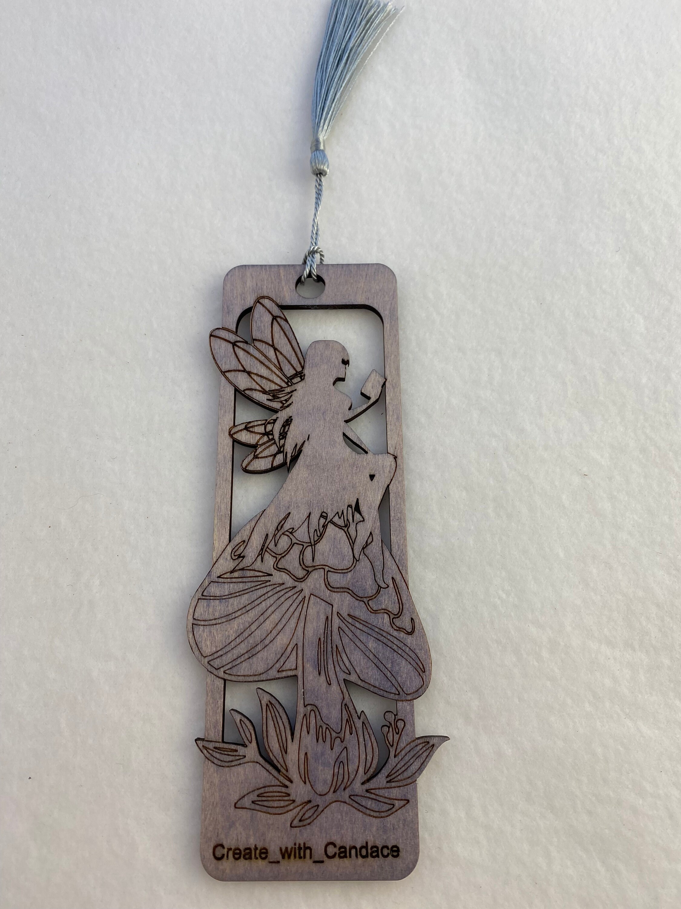 Enchanting Fairy Reading Bookmark Your Literary Guardian Wooden Laser ...