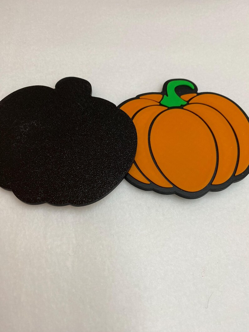 3D Printed Pumpkin Coasters Autumn Decor Fall-themed Coasters Set of 2 ...