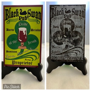 Vintage Irish Pub Sign-laser Cut Hand Painted - Etsy