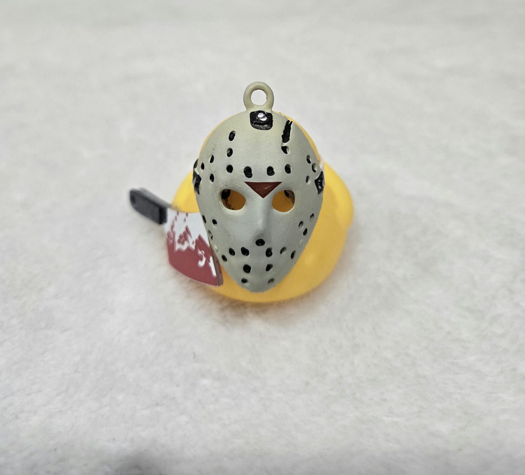 Yellow Rubber Duck, Slasher Duck, Halloween Duck, Halloween Mask Jason ...