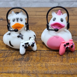 Yellow Rubber Duck, PC Gamer Duckie With Headset and Controller. Cute ...