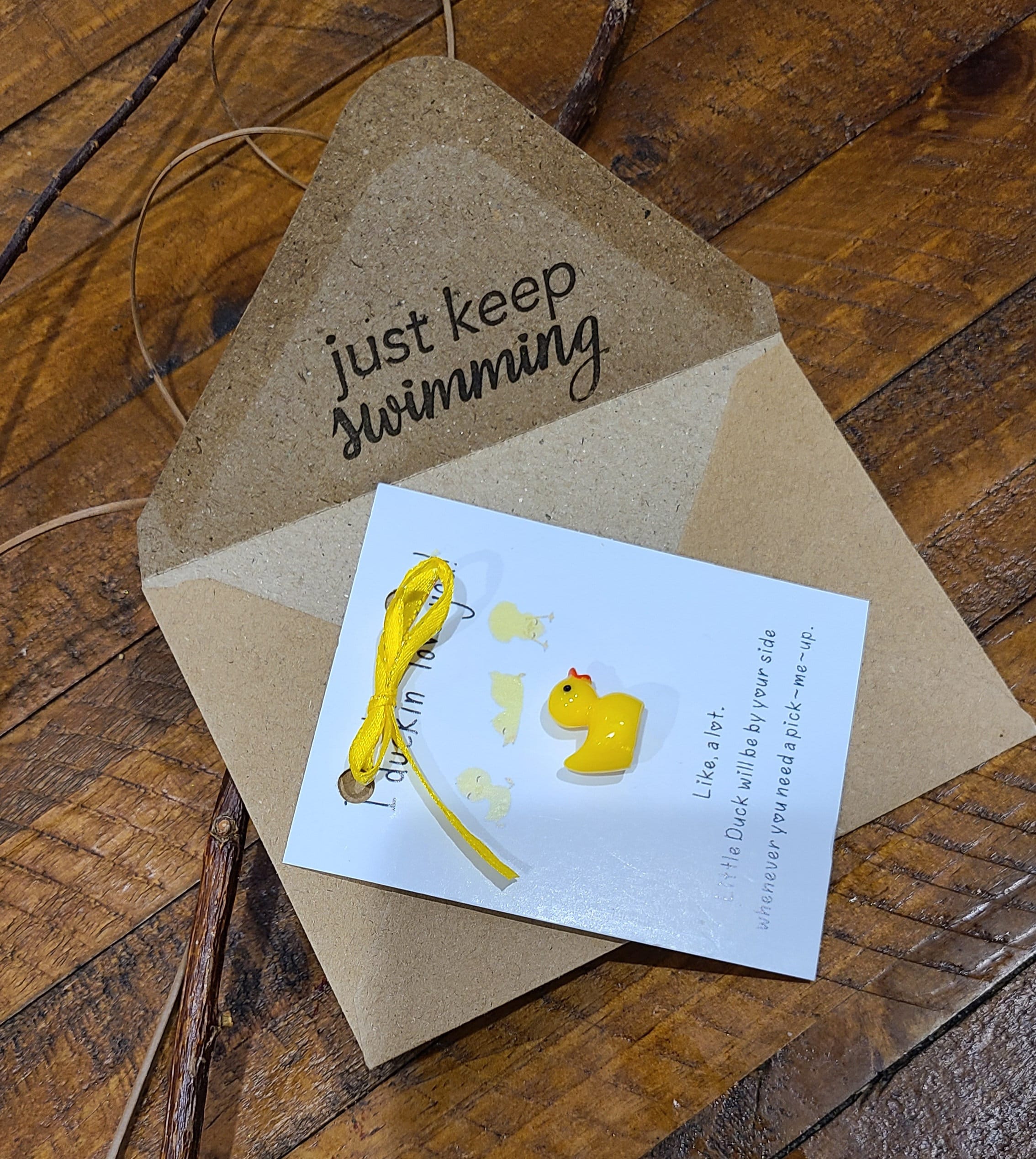 I Duckin Love You, Good Luck Duck, Love Card, Emotional Support, Pocket ...