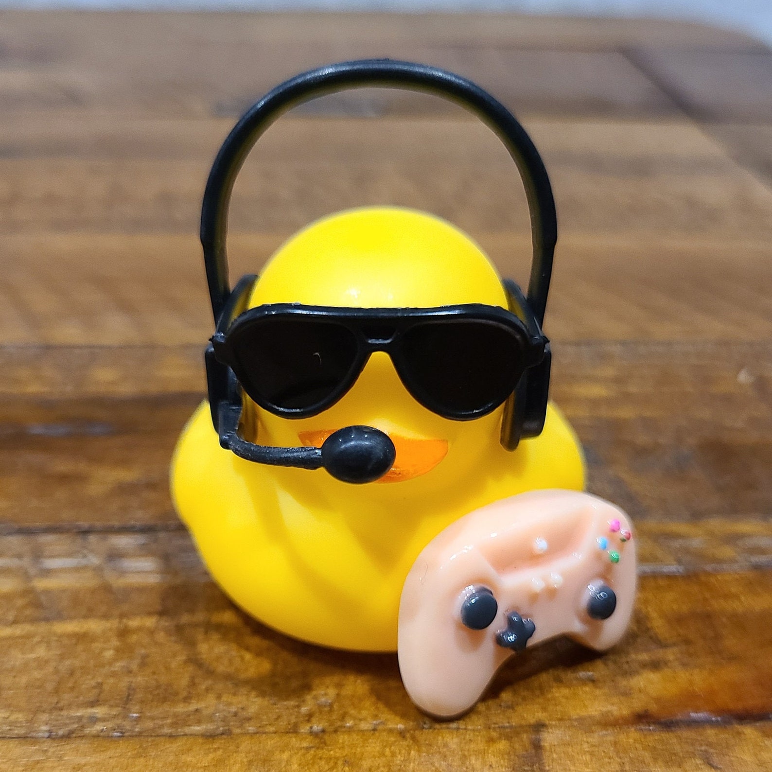 Yellow Rubber Gamer Duckie, Headset and Controller - Etsy