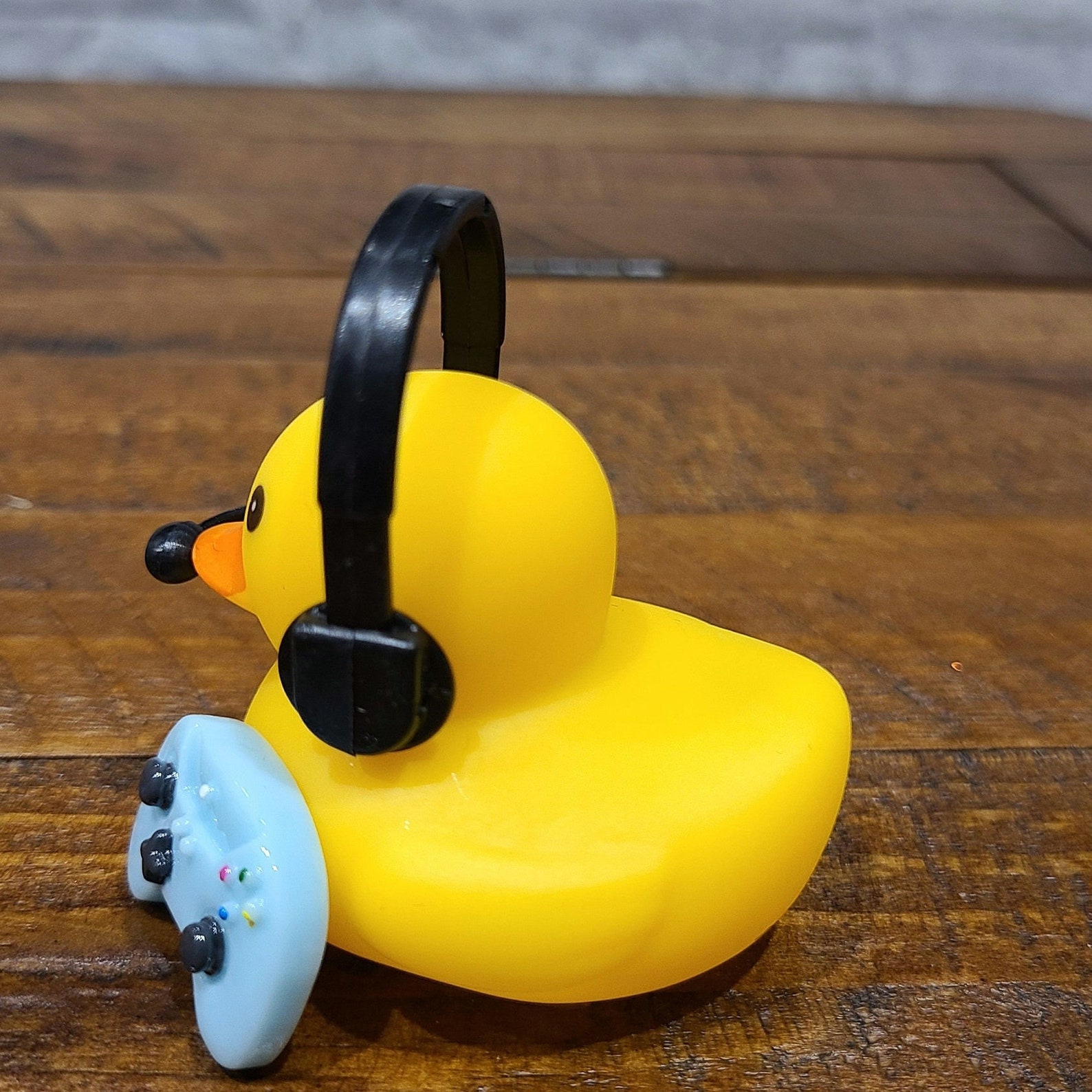 Yellow Rubber Gamer Duckie, Headset and Controller - Etsy