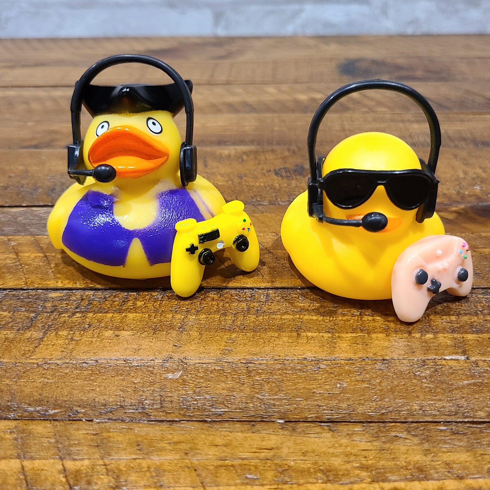 Yellow Rubber Duck, PC Gamer Duckie With Headset and Controller. Cute ...