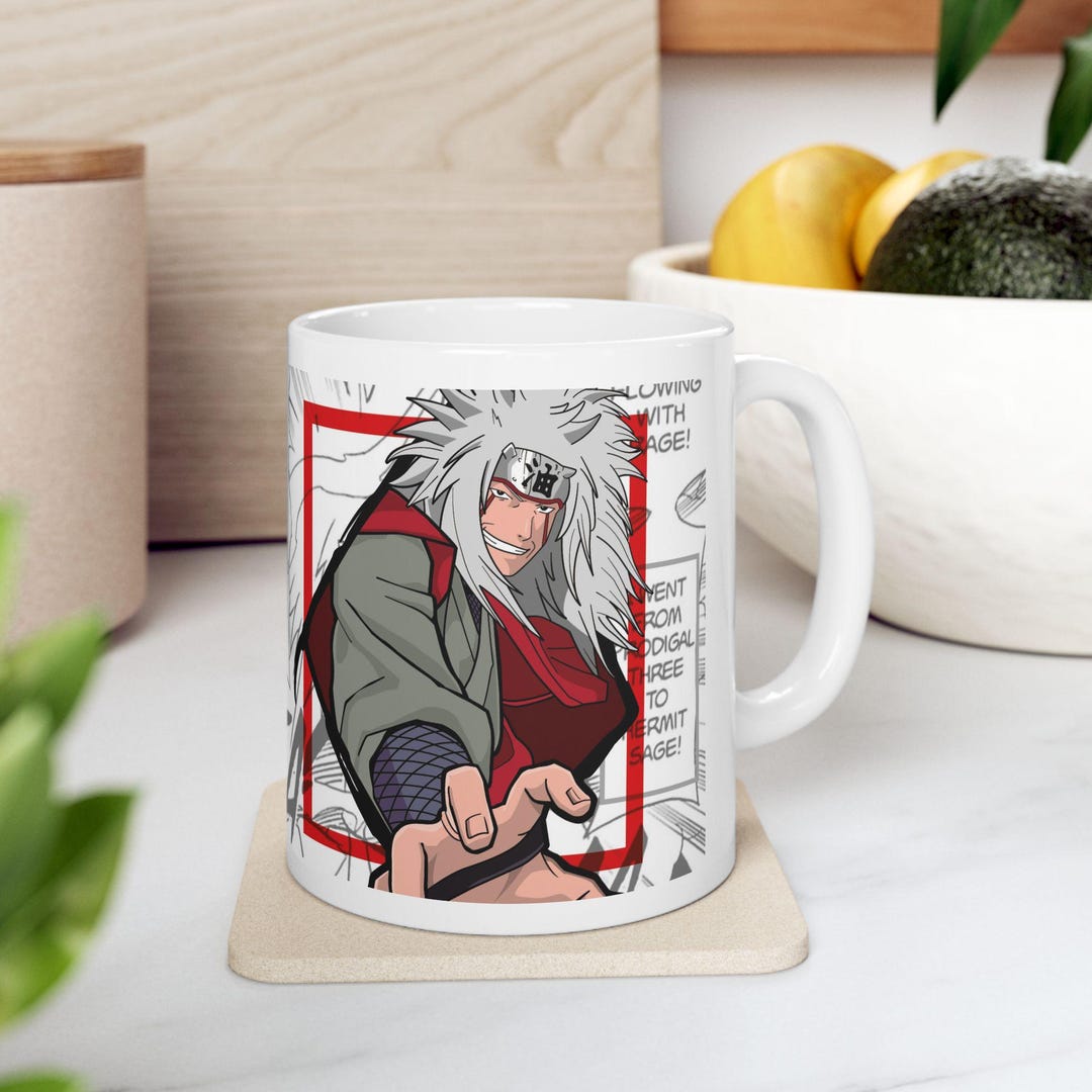 White-haired Ninja Mug | Manga Mentor Graphic – Japanese Anime Tea Cup ...