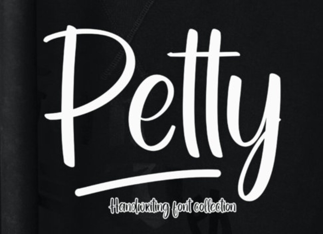 Petty Font, Handwritten Stylish Fonts, Cursive Calligraphy Fonts, Brush ...