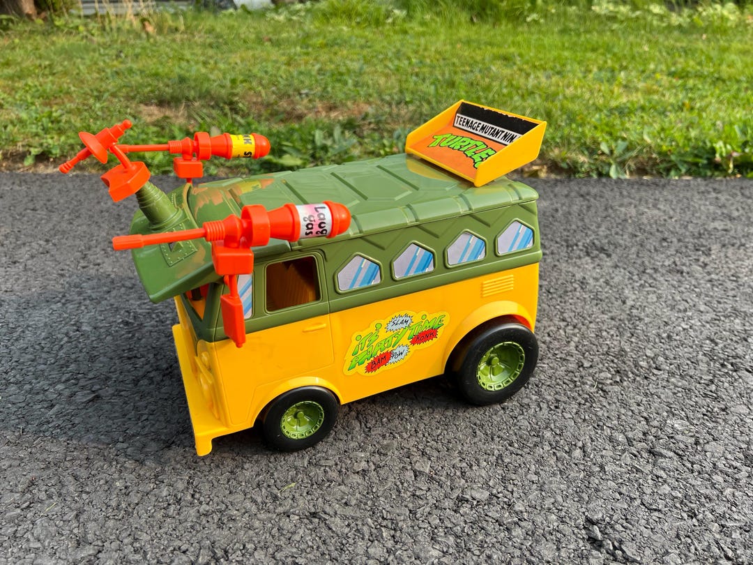 1989 TMNT Vintage Party Wagon Van COMPLETE Teenage Mutant Ninja Turtles ...