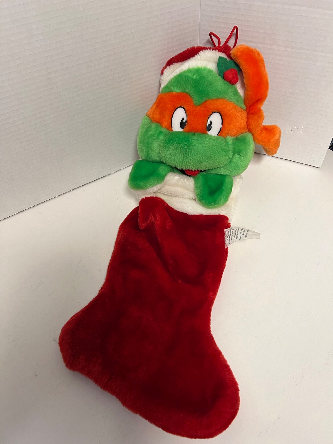 Vintage Teenage Mutant Ninja Turtles Michelangelo 90s Stocking TMNT ...
