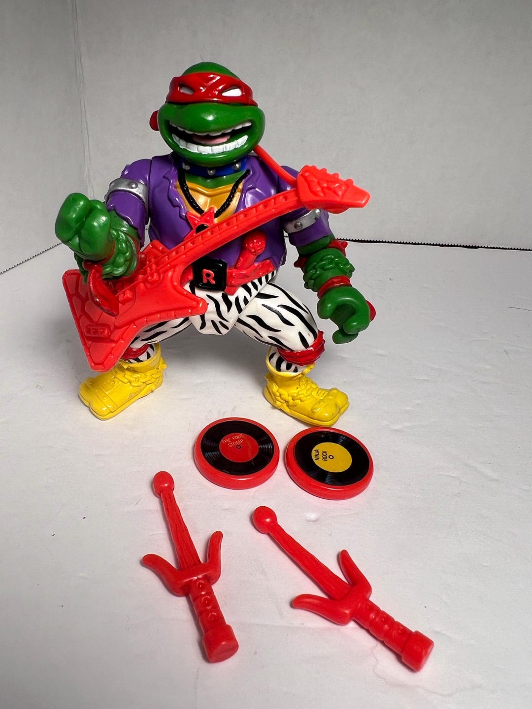 1991 Teenage TMNT Rock 'N Rollin' Heavy Metal Ralph Raph 100% Complete ...