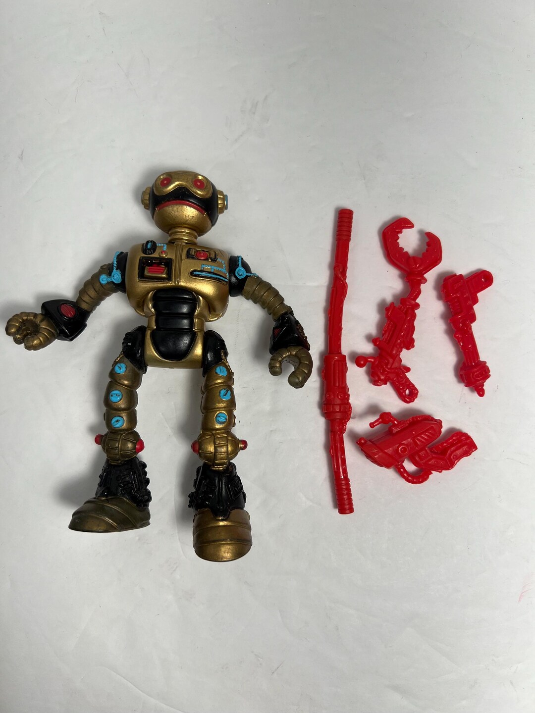 Teenage Mutant Ninja Turtles TMNT Fugitoid Figure 1990 Playmates BX049 ...