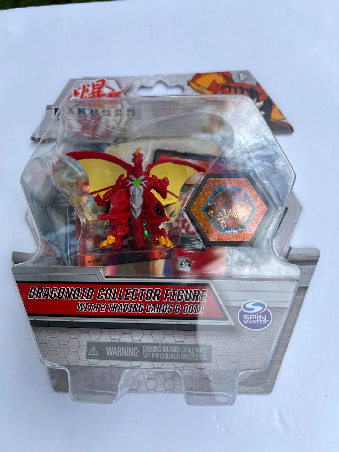 Bakugan Dragonoid Red Collector Figure 2 Trading Cards 1 Coin BX56 - Etsy