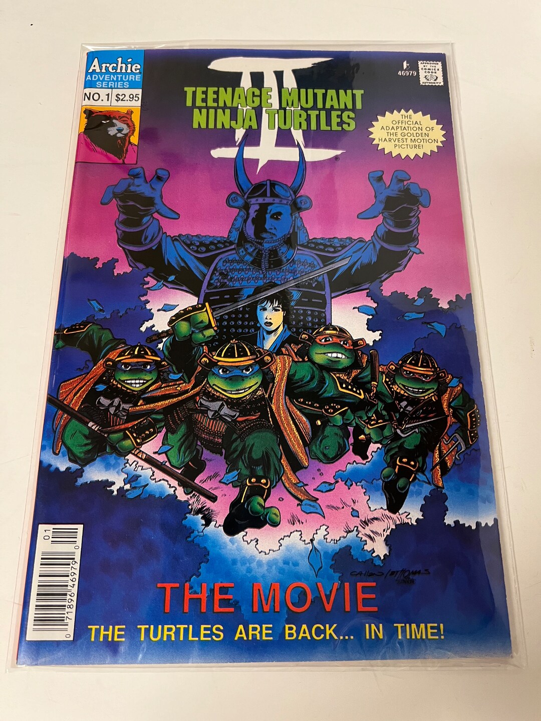 TMNT 3 the Movie Archie Adventure Series 1 Comic Mirage Studios 1993 ...