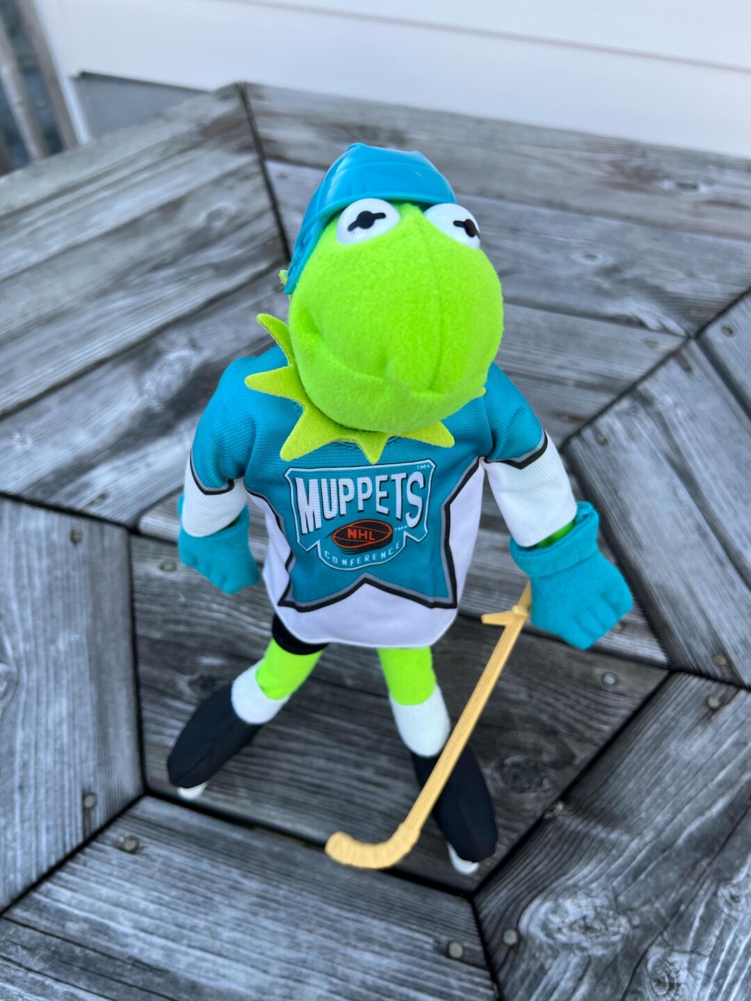 Mcdonald’s Muppets KERMIT 1995 NHL Ice Hockey 11” Jim Henson Plush Toy ...