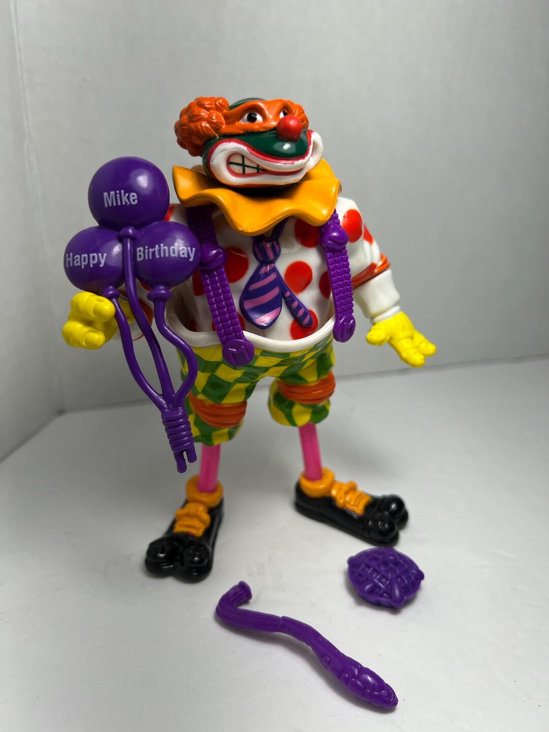 TMNT 1992 Bodacious Birthday Crazy Clownin' Mike Vintage Original 100% ...