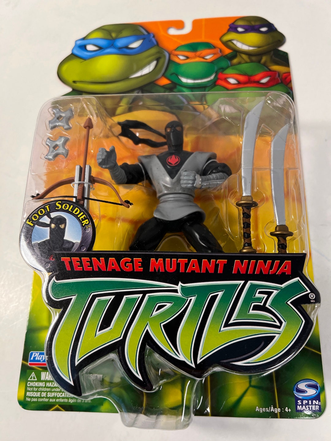 TMNT Teenage Mutant Ninja Turtles Figure 2003 Foot Soldier, Spin Master ...