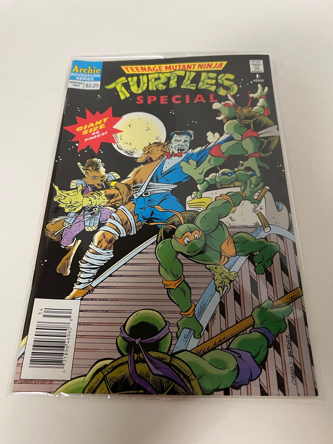 Teenage Mutant Ninja Turtles Adventures Special Archie Winter 93. - Etsy