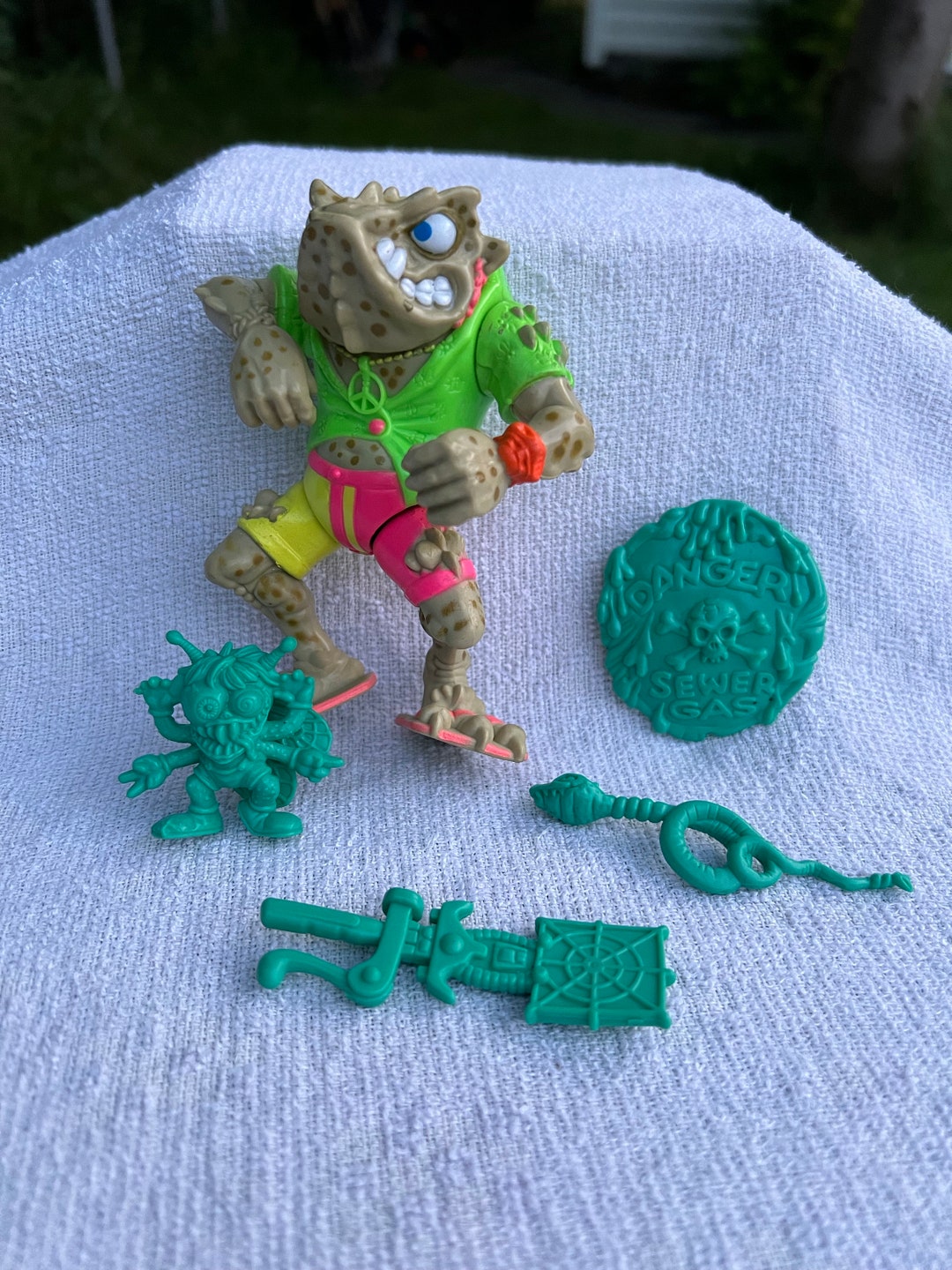 Vintage TMNT Teenage Mutant Ninja Turtle Napoleon Bonafrog Complete ...