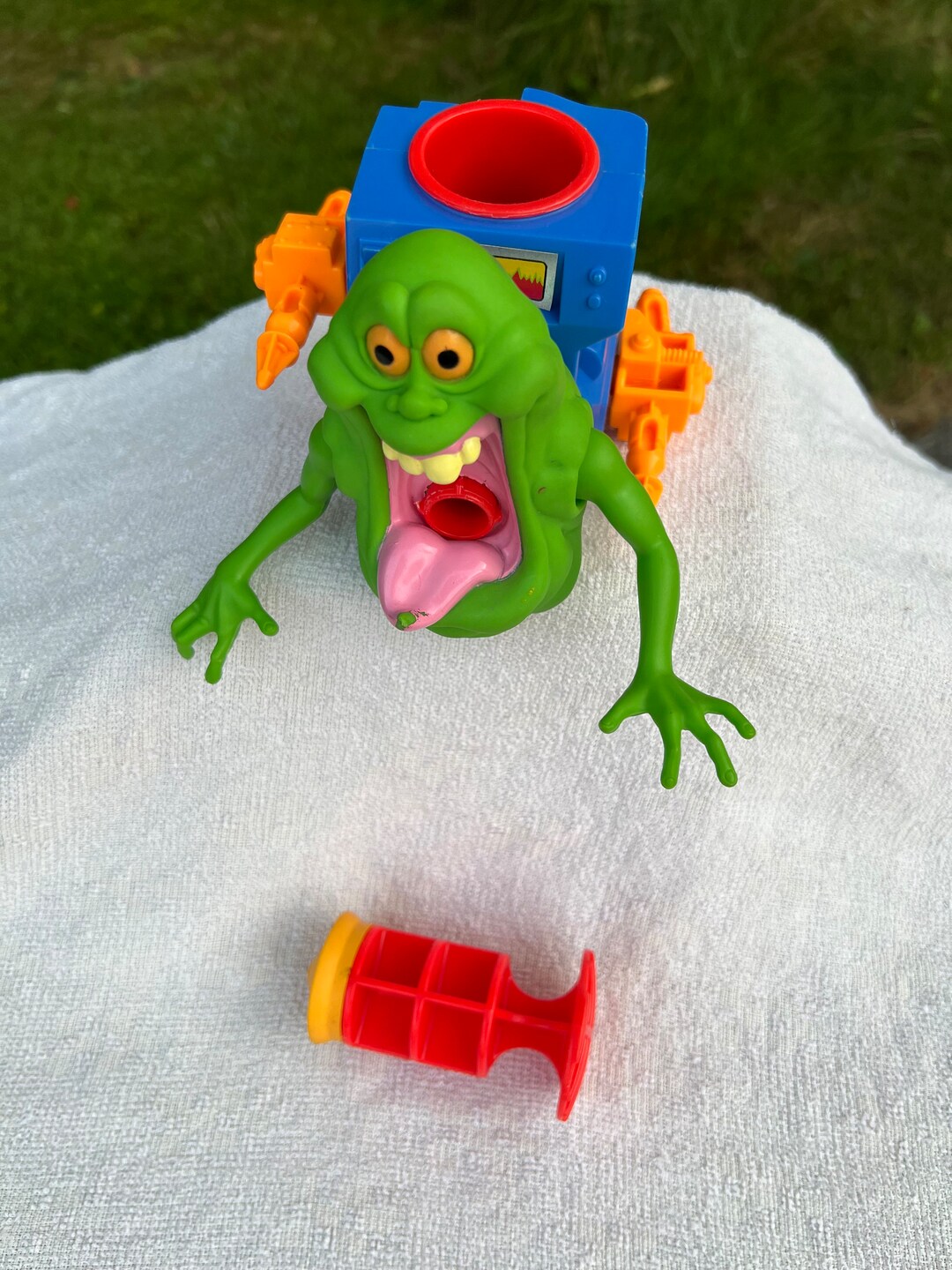 Real Ghostbusters 1986 Green Gooper Ghost Slimmer With PLUNGER. BX016 ...