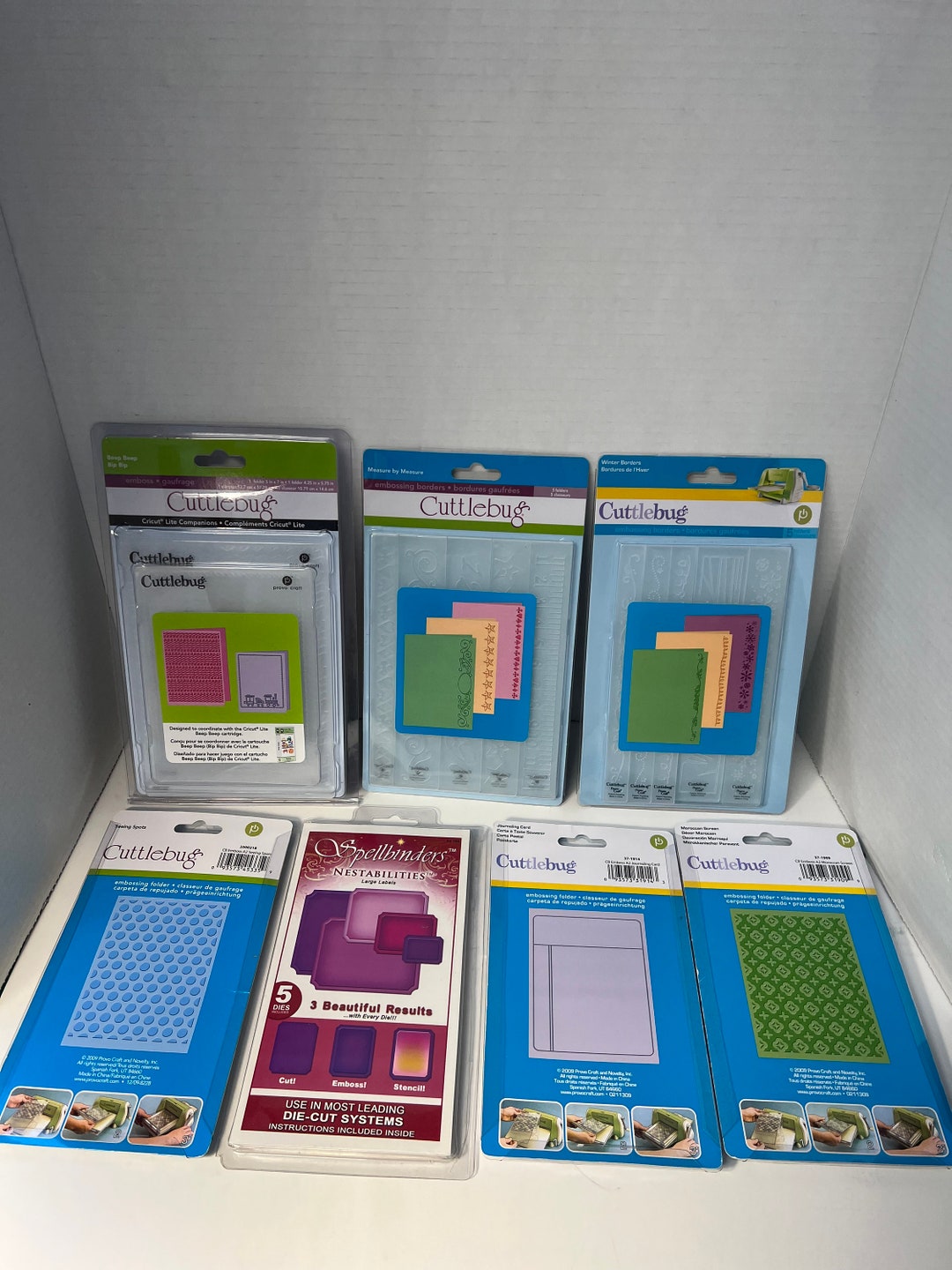 Cuttlebug Embossing Folders, Spellbinders Nestabilities Large Label ...