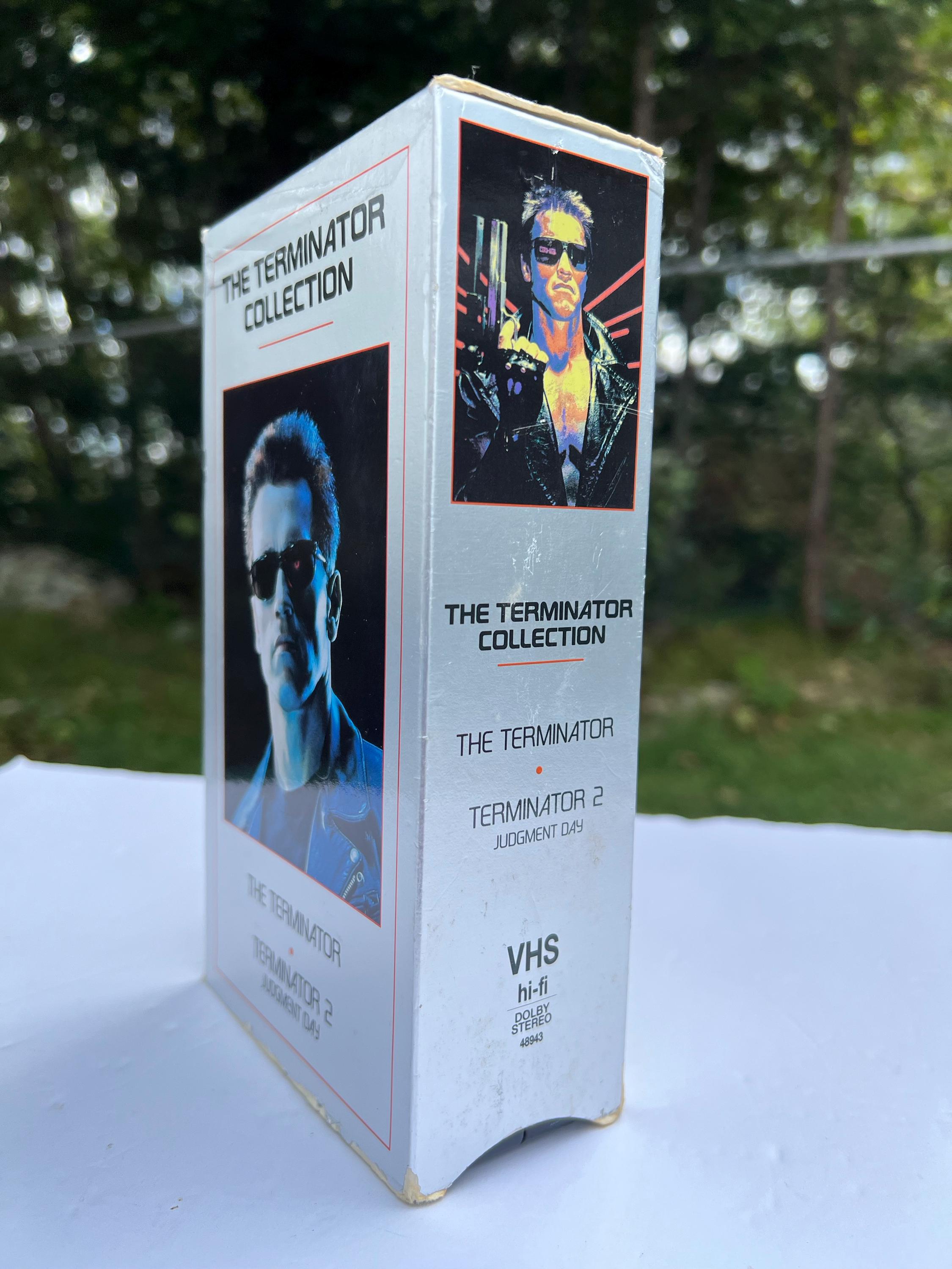 The Terminator Collection VHS Movie 2-tape Set Arnold Schwarzenegger - Etsy