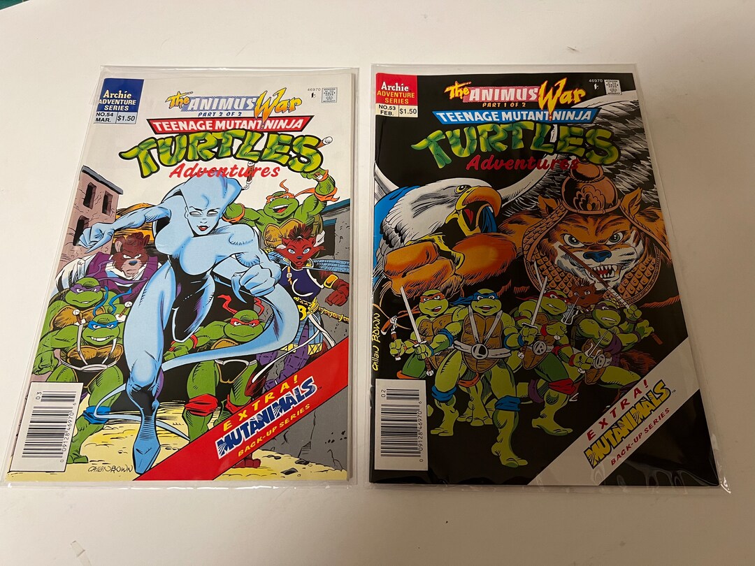 Teenage Mutant Ninja Turtles Adventures #53 #54 1993 - Archie Adventure ...