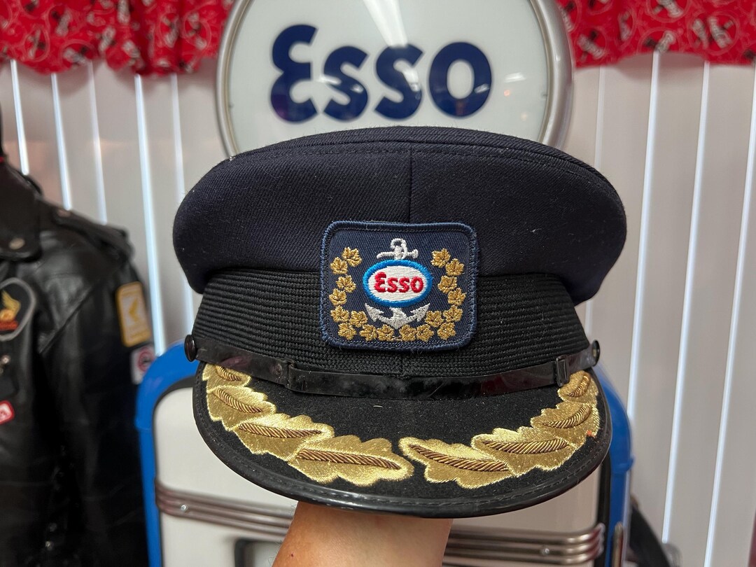 Vintage Rare Original Esso Gas Station Attendant Hat Cap - Etsy