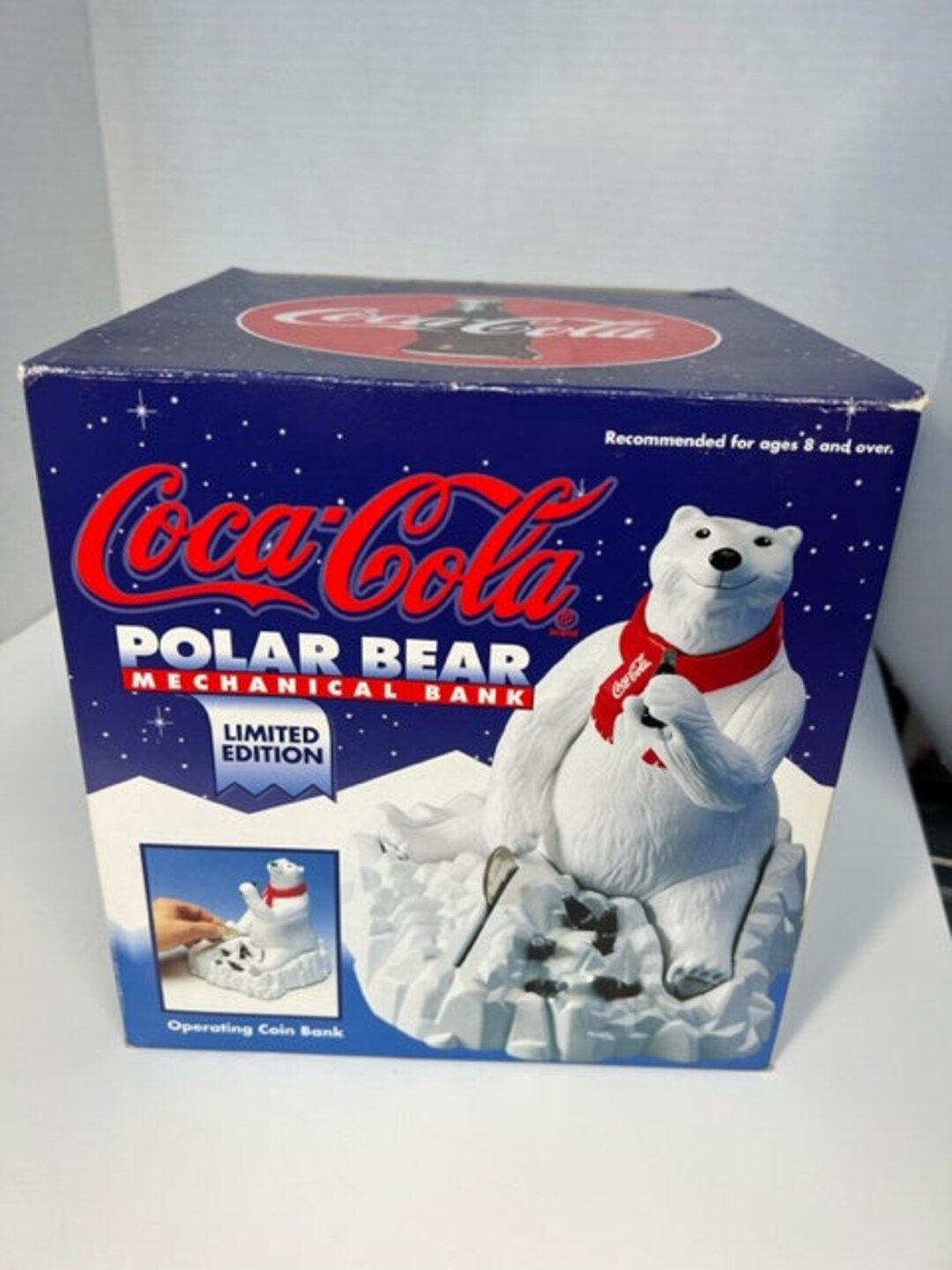 Coca-cola Polar Bear Mechanical Bank. 1995 Polar Bear Bank. - Etsy