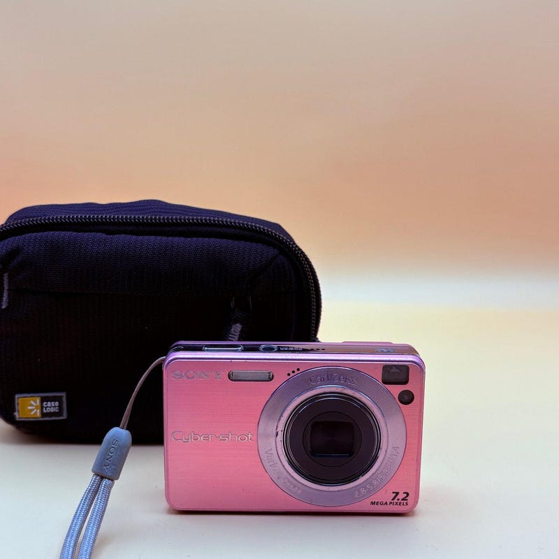 Pink Sony Cybershot Digital Camera - Etsy