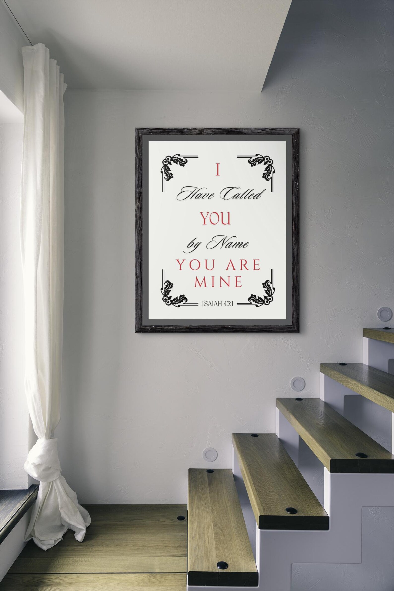 Isaiah 43:1 Scripture Wall Art Printable _ I Have Called You by Name ...