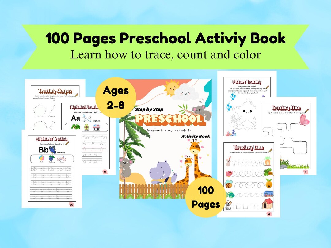 Preschool Activity Book Worksheet for Kids Printable Worksheet ...