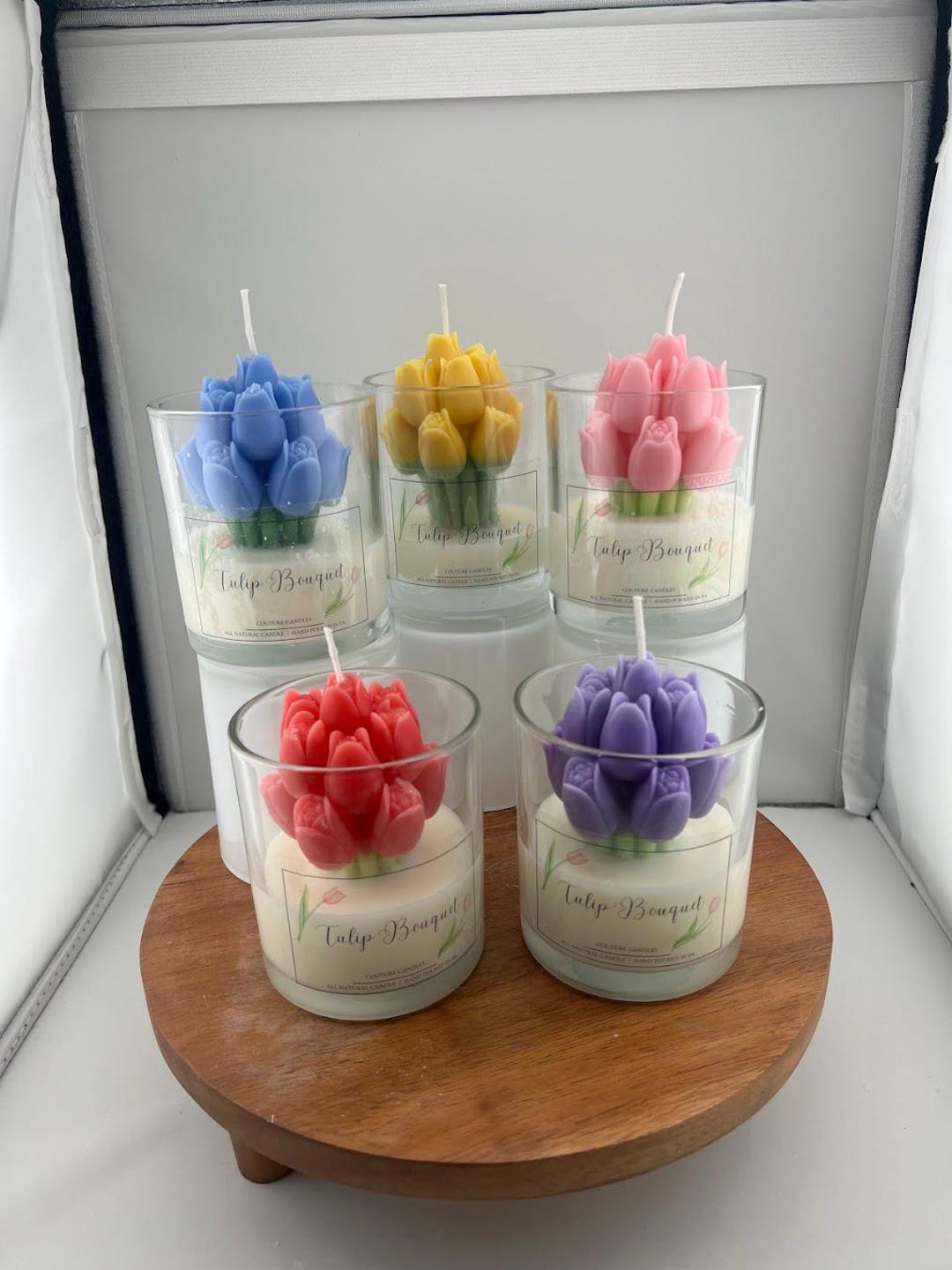 Tulip Bouquet Candle - Etsy