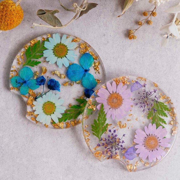 Resin Flower Coaster - Etsy