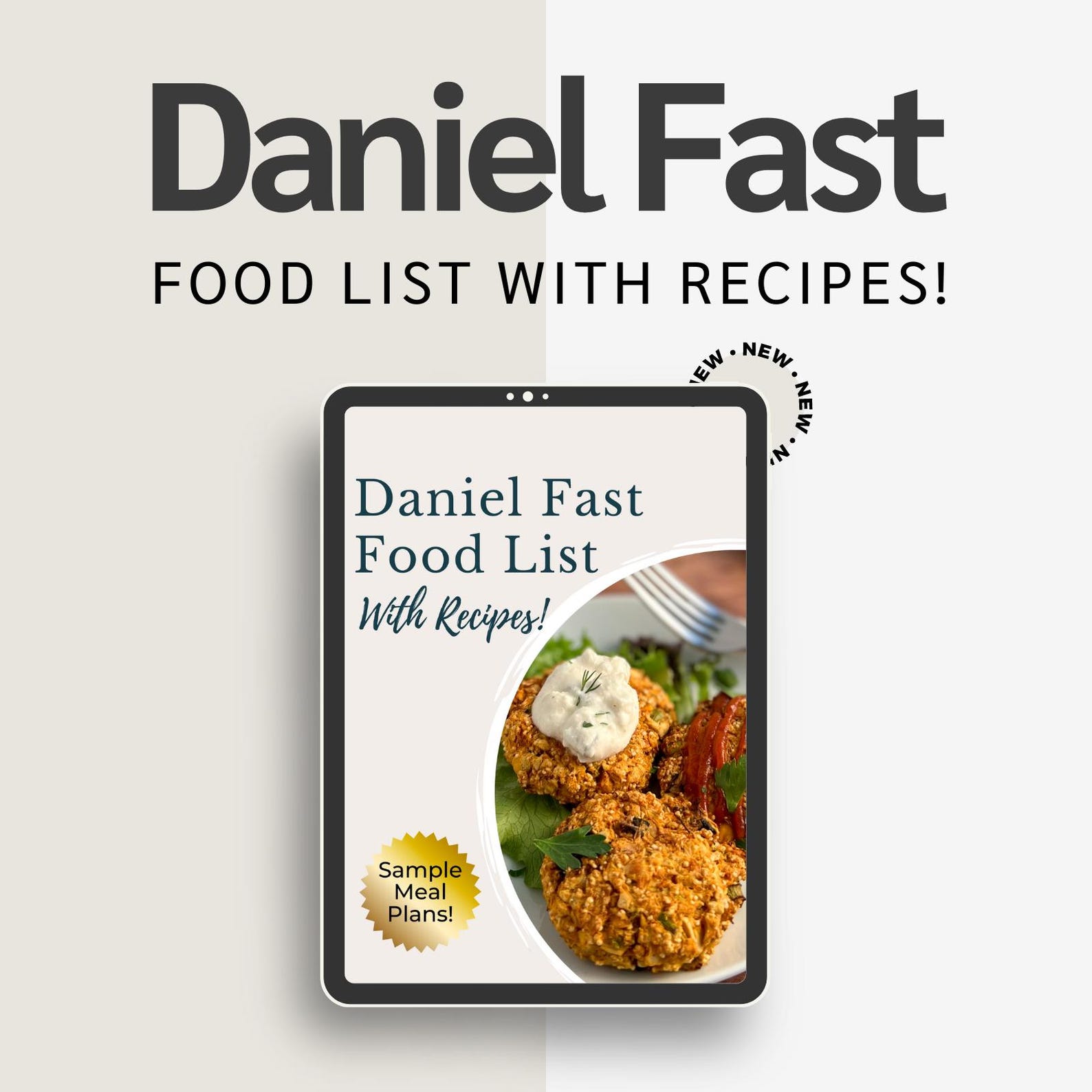 Digital Download Daniel Fast Food List With Recipes and Meal Plan ...