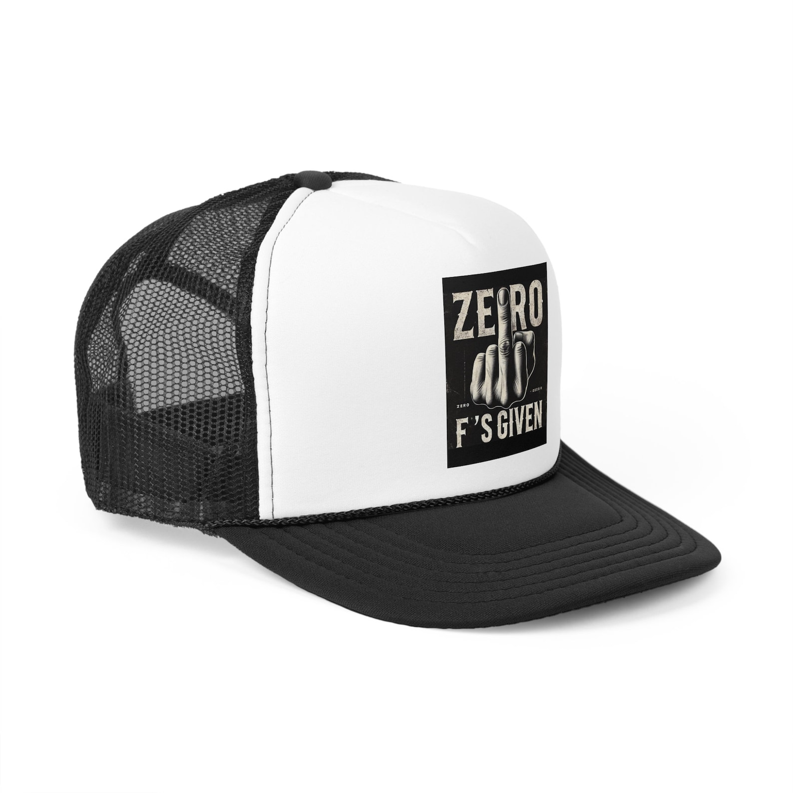 Trucker Caps, Funny Quote Hat, Sarcastic Headwear, Zero Fs Given Cap ...