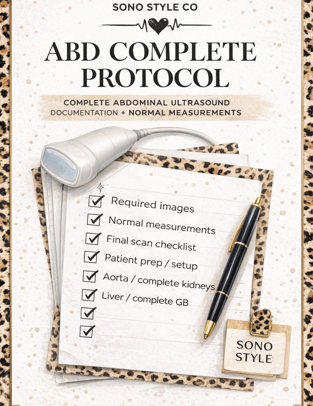 Abdominal Ultrasound Protocol Checklist | Sonography Student Guide ...