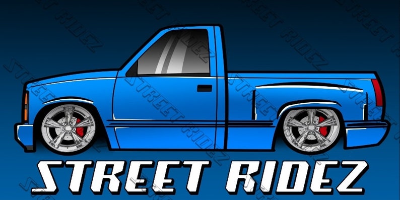 OBS Truck Stepside Sticker - Etsy