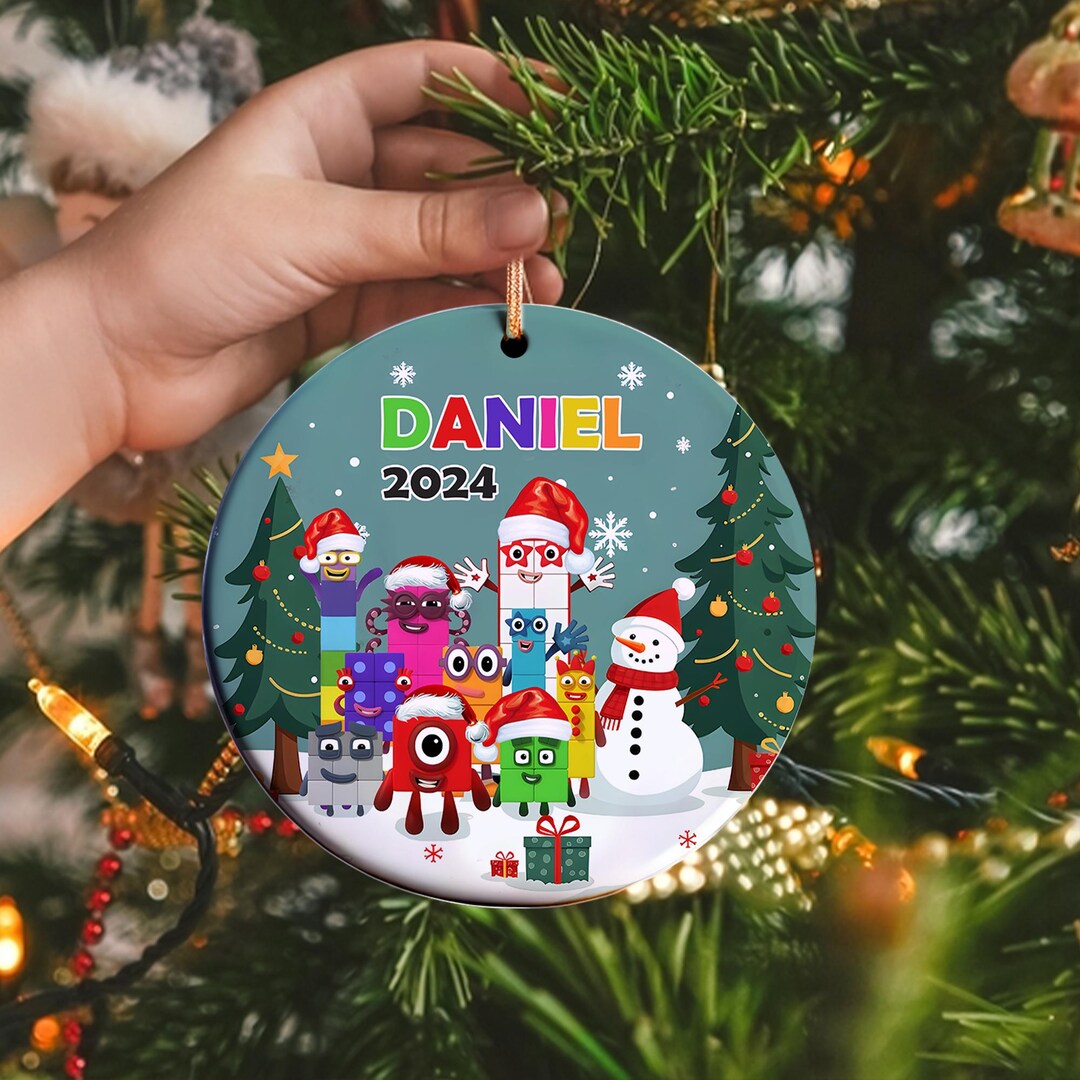 Custom Numberblocks Christmas Ornament, Personalized Numberblocks ...
