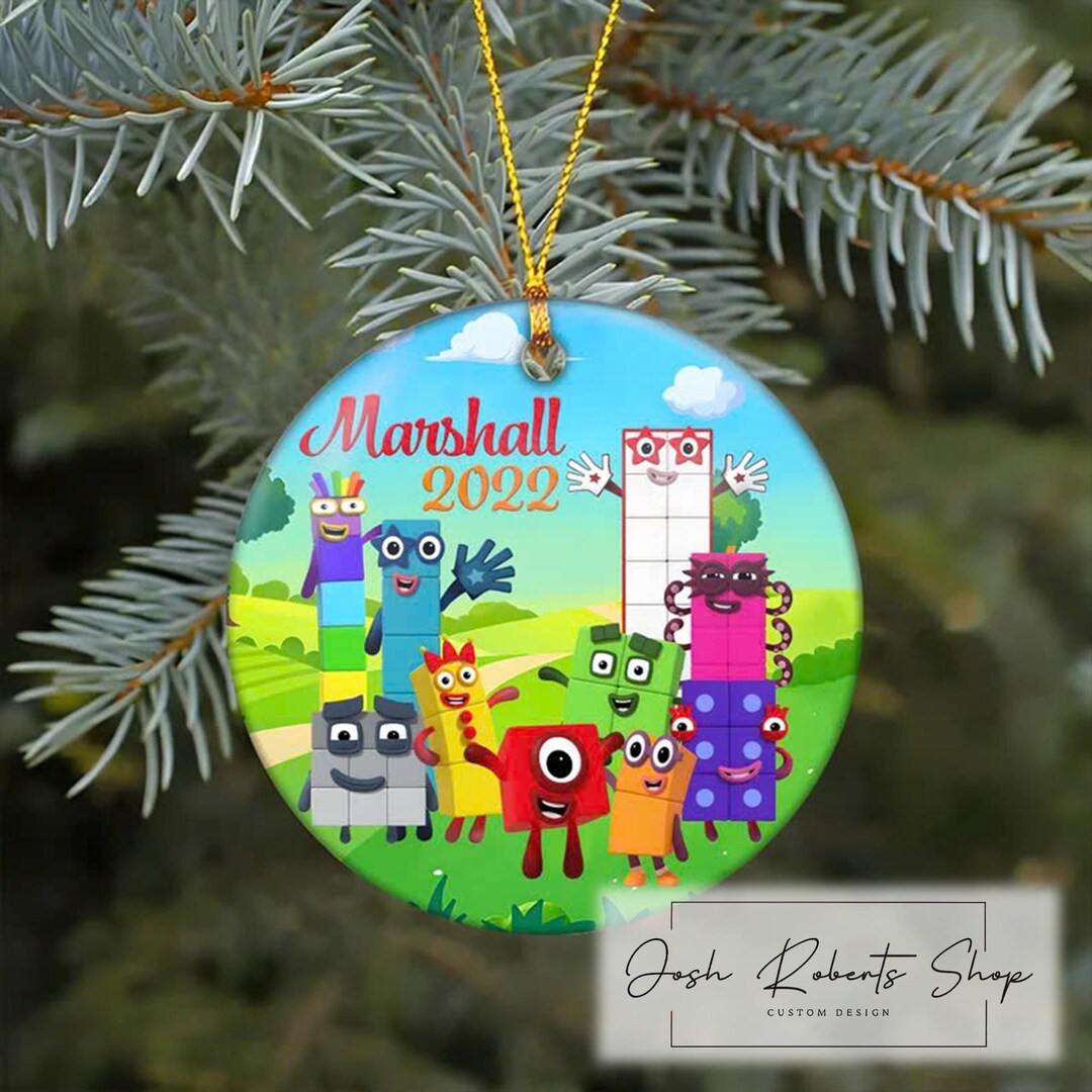 Personalized Numberblocks Ornament, Custom Numberblocks Christmas ...