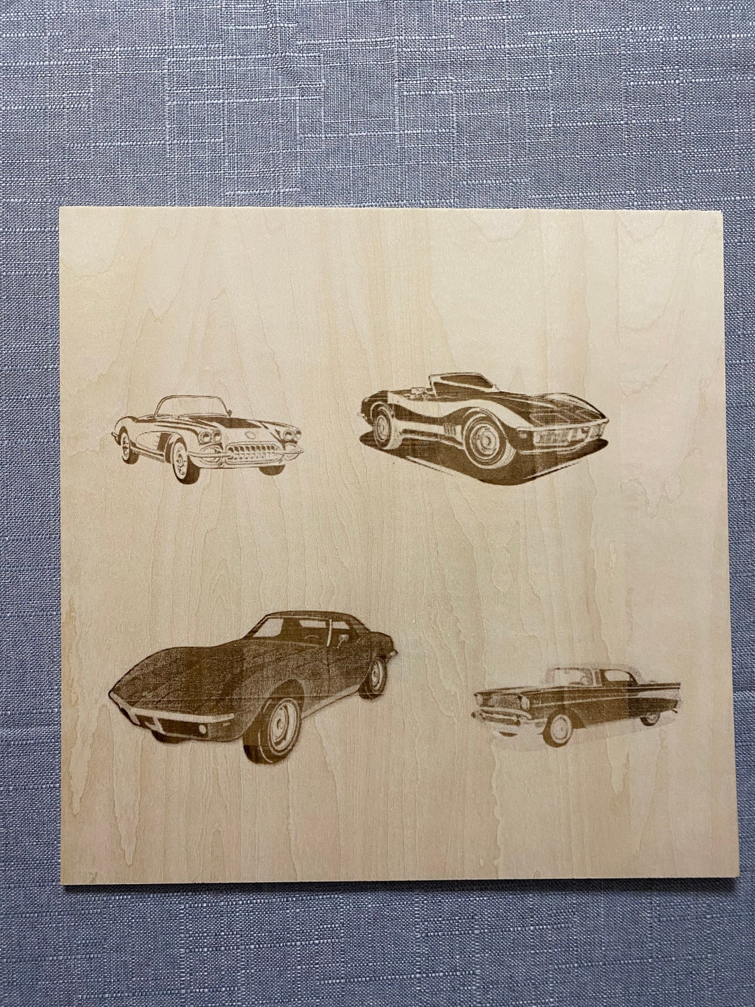 CUSTOM WOOD ENGRAVING for Your Car! 12x12x - Etsy