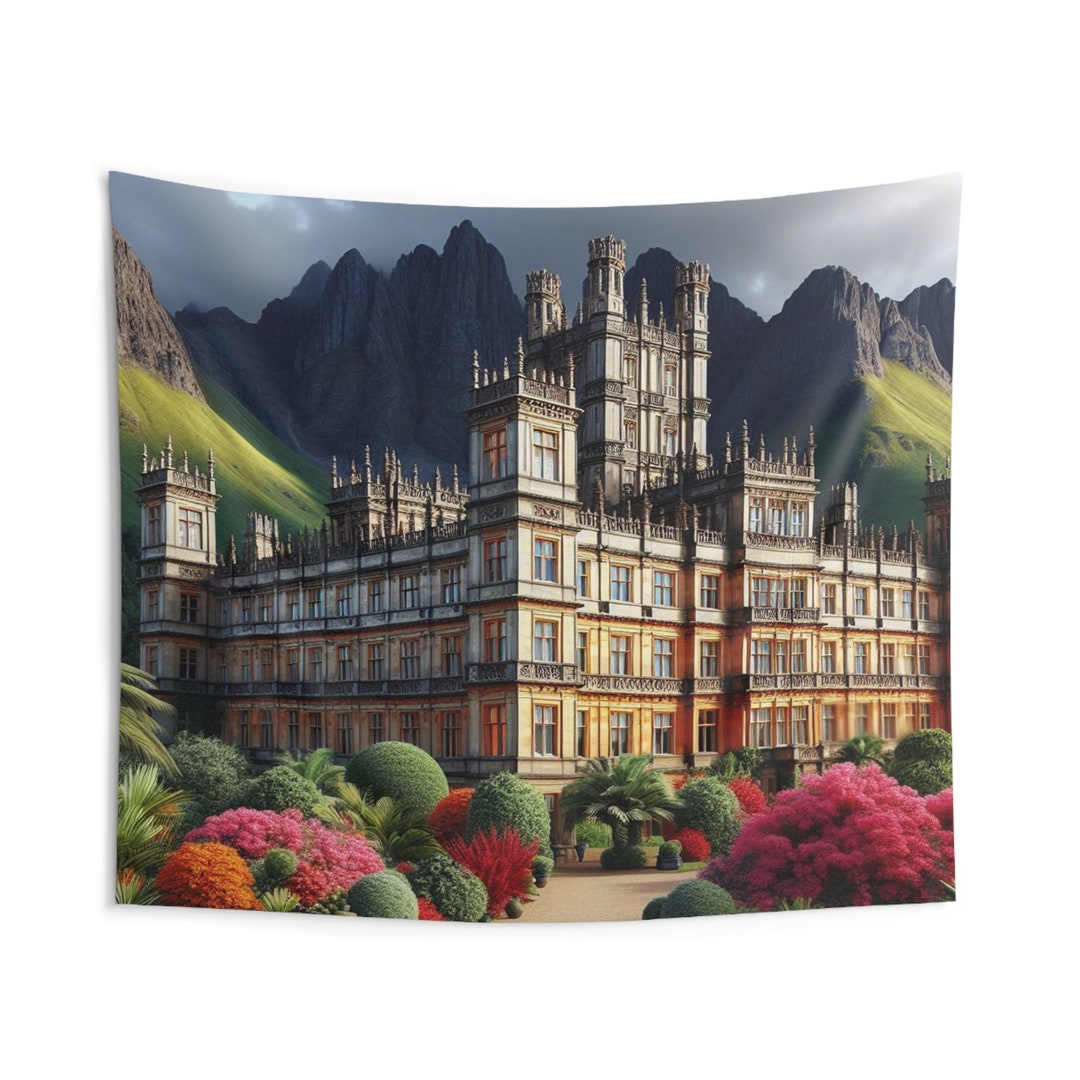 Visiting Post-edwardian Castle Wall Tapestry - Etsy