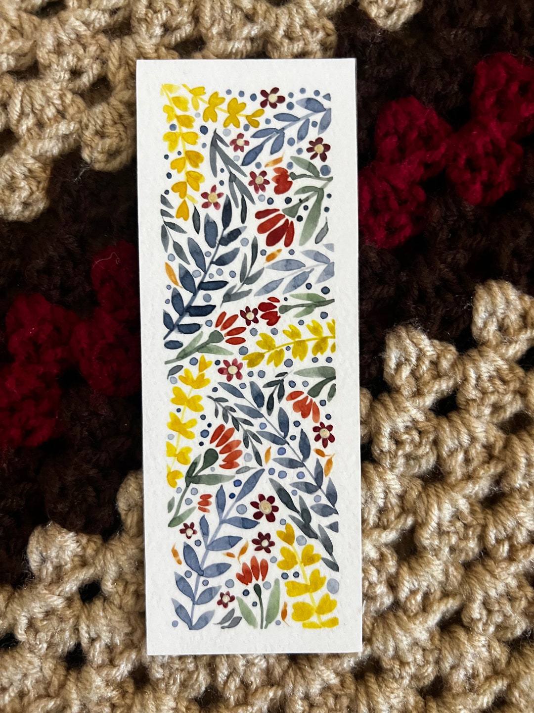 Hand Painted Bookmark, Original Design - Etsy