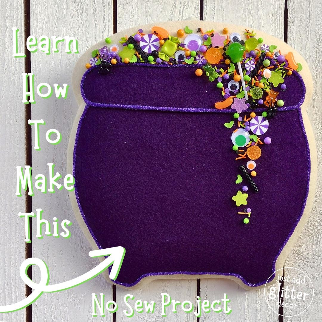 Cauldron Sugar Cookie Wreath Attachment Tutorial, Witchy Fake Bake ...
