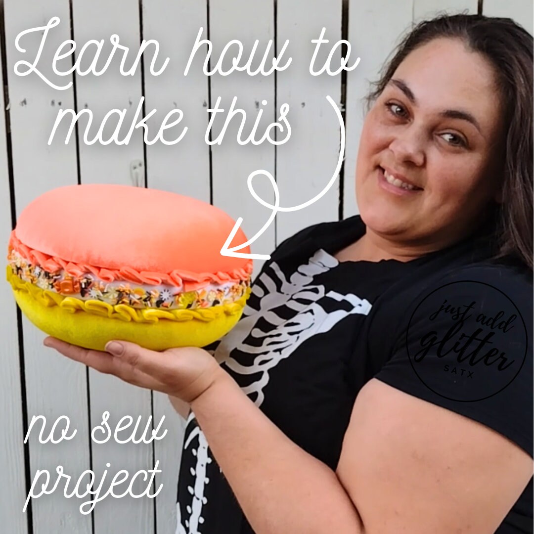 Giant Velvet Macaron Tutorial, How to Make Giant Fake Macaron, Fake ...